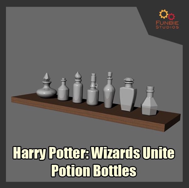 STL file Harry Potter Wizards Unite - Potion Bottles・3D print design to ...