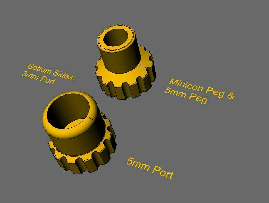 Free 3D file Minicon & Battlemaster Adapter Pegs for Transformers ...
