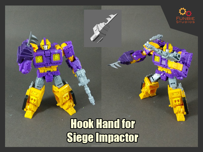 STL file Hook Hand for Siege Impactor・3D printable design to download・Cults