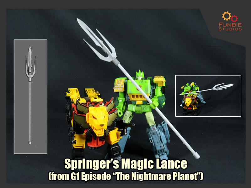 3D file Springer's Magic Lance from Transformers G1 Episode "The ...