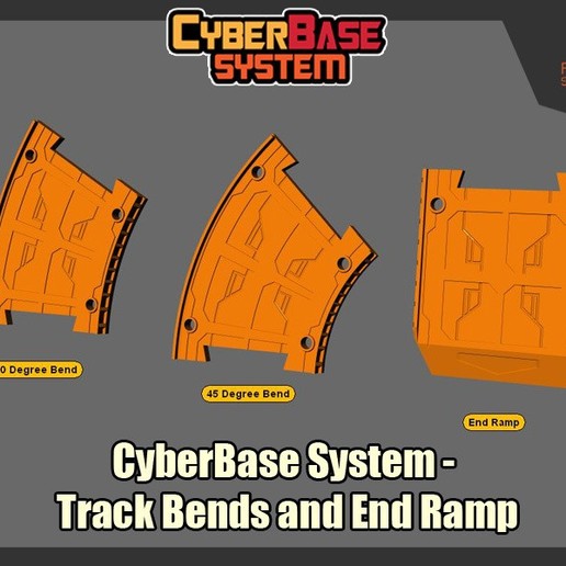 Descargar archivo STL gratis [Sistema CyberBase] dobla las pistas y la ...