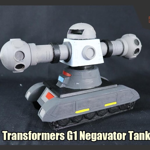 Download STL file Transformers G1 Negavator Tank • 3D print object ・ Cults