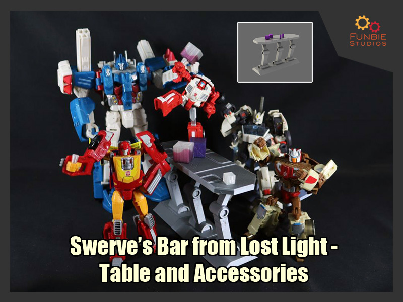 3D file Swerve's Bar on Lost Light - Table and Accessories・Template to ...