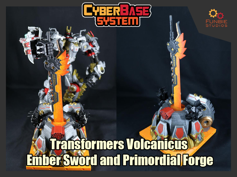 3D file Transformers Volcanicus Ember Sword and Primordial Forge・Model ...