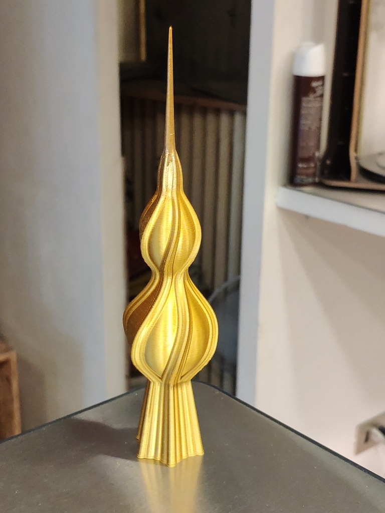 Free 3D file Italymaker Christmas Tree Topper (no supports - spiralyzed ...