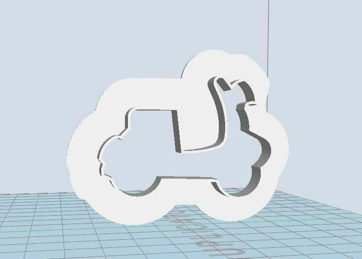 Free STL file Solex moto cookie cuter・3D print object to download・Cults