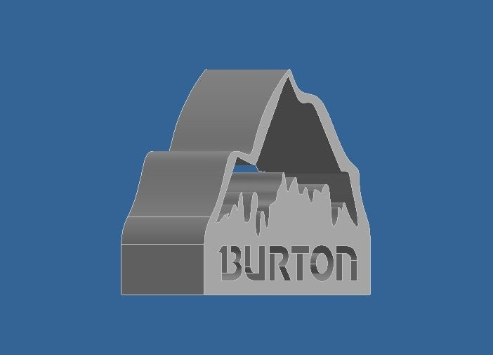 Free STL file Logo burton 🏂・3D printable design to download・Cults