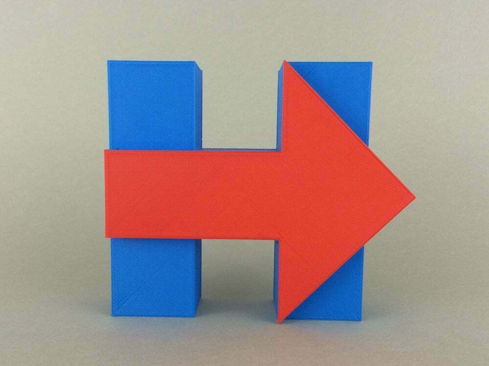 Free STL file Hillary Clinton Logo・3D printer design to download・Cults
