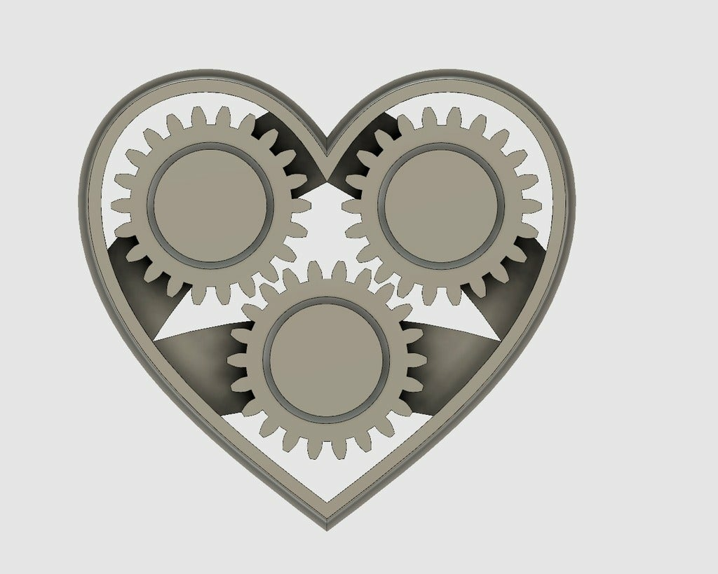 Archivo STL gratis Corazón de engranaje 🎨・Plan de impresión en 3D para ...
