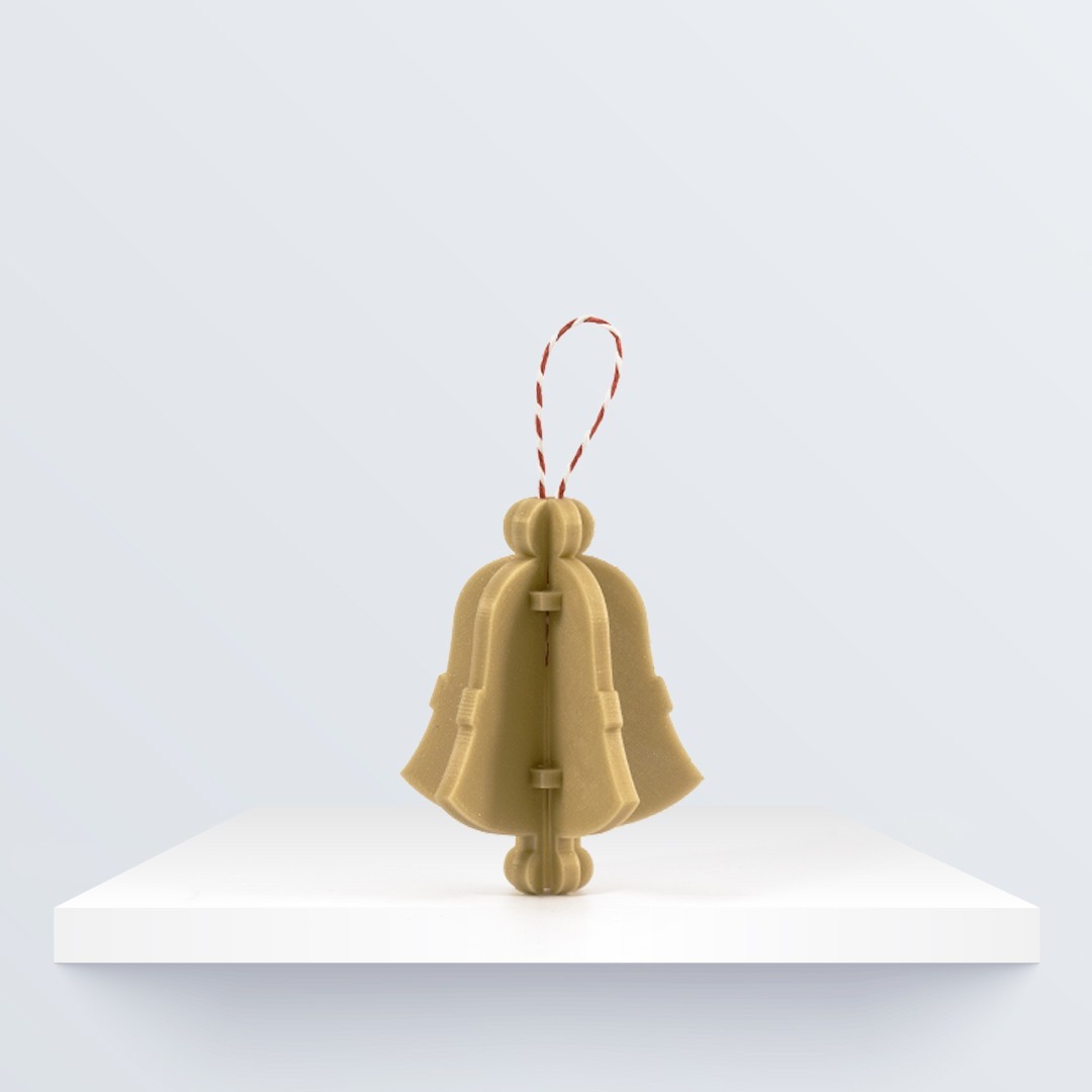 Free STL file Christmas ornament: Bell by BQ・3D printable model to ...
