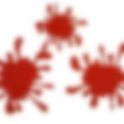 Download free STL file Halloween Blood Splat Ninjaflex • 3D printing ...