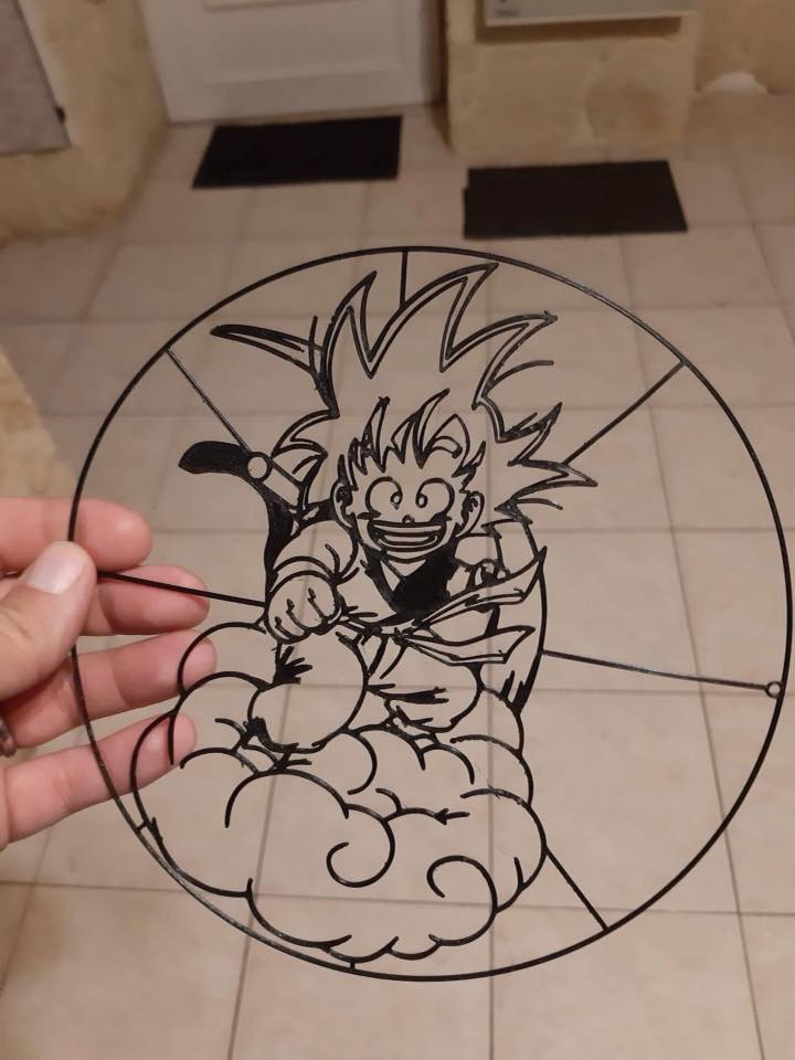 STL file goku wall decoration・3D printing design to download・Cults