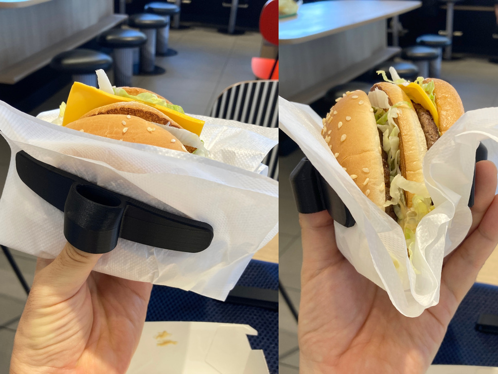 Free STL file Burger Grip Supporter 🍔・Design to download and 3D print・Cults
