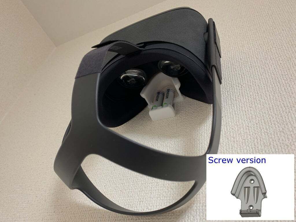 Free STL file Oculus Quest Goggles and AA batteries Wall Mount with ...