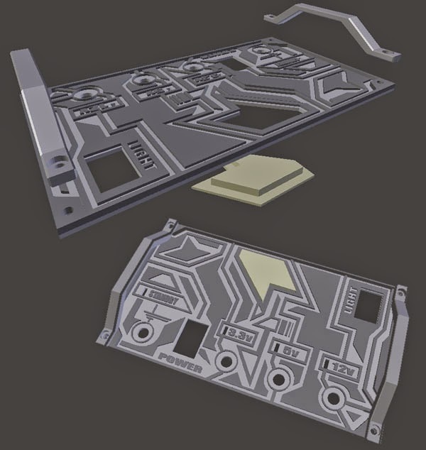 Free 3D file lab power supply 3.3v/5v/12v with power pc - alim d ...