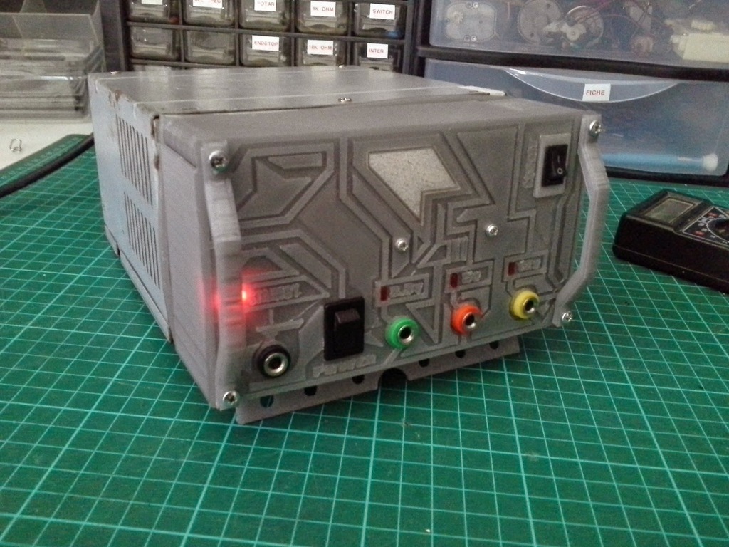 Free 3D file lab power supply 3.3v/5v/12v with power pc - alim d ...