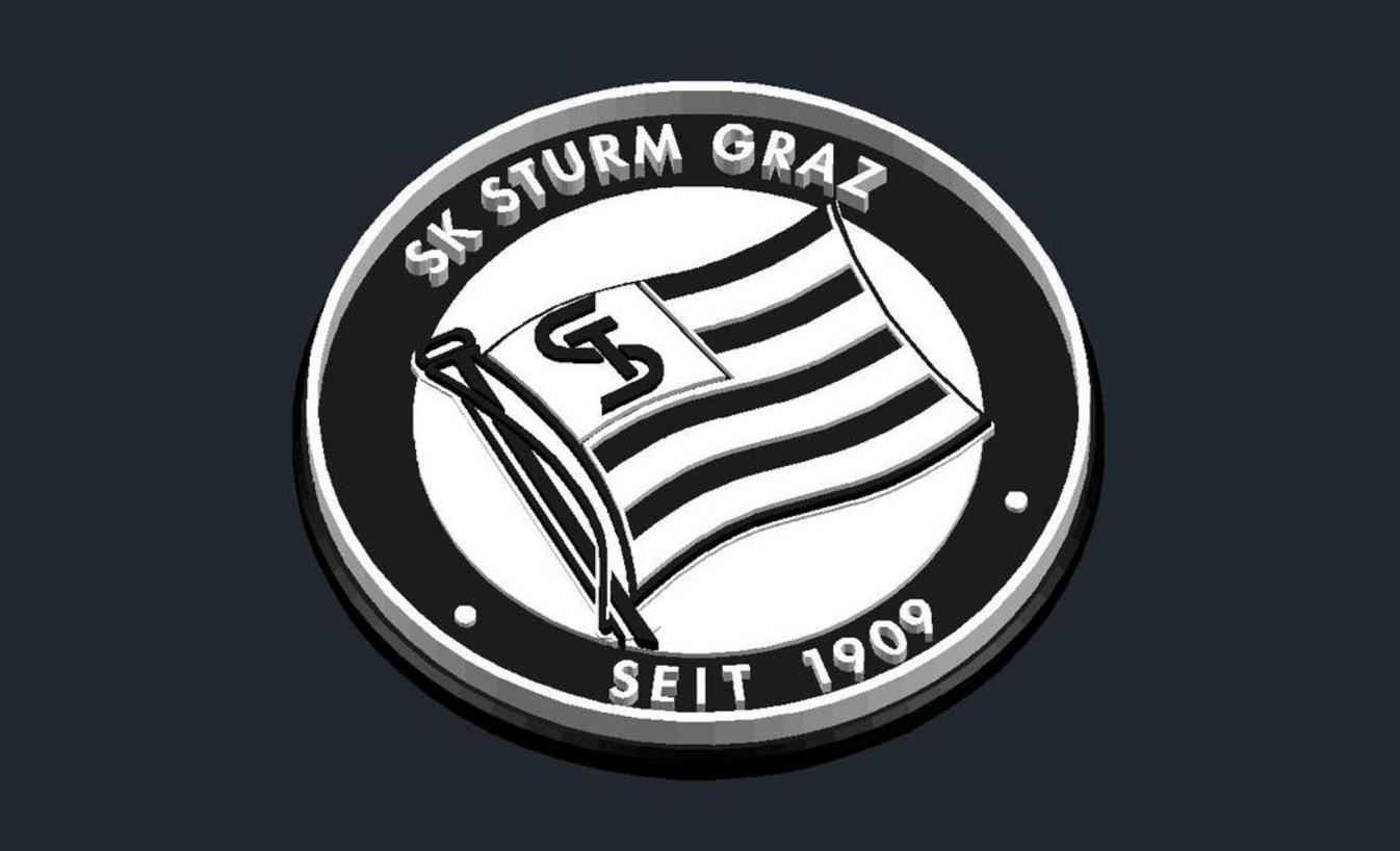 Free STL file SK Sturm Graz - Logo・Model to download and 3D print・Cults