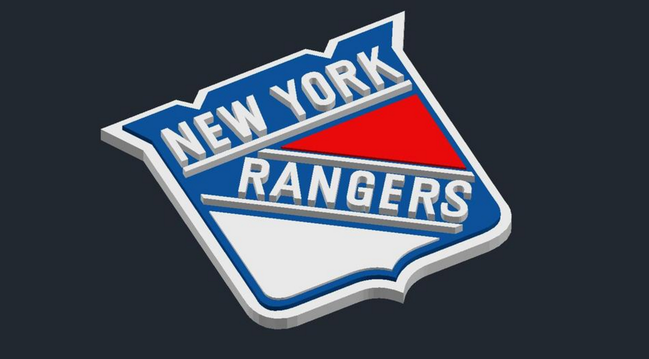 Free STL file NewYork Rangers - Logo 👽・3D printer model to download・Cults