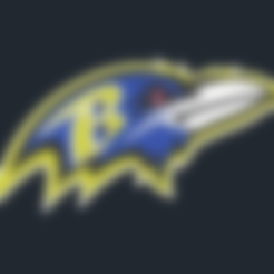 Download free STL file Baltimore Ravens - Logo • 3D printing template ...