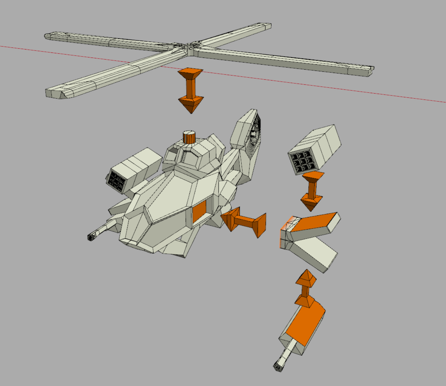 Free STL file Combat helicopter - Little Big Army 🚁・3D printable design ...