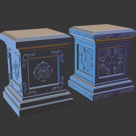 Download STL file Model Display Stands - Collection 1 • Template to 3D ...