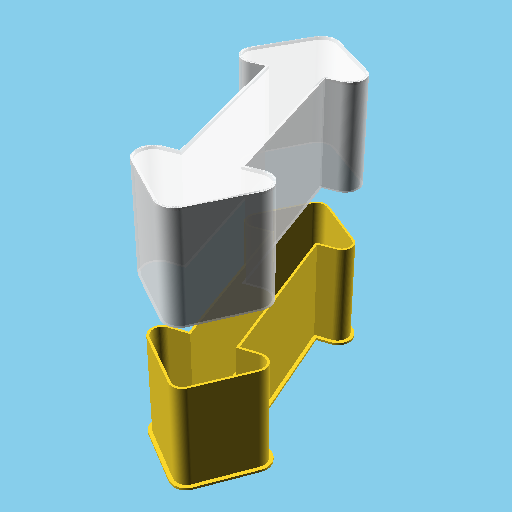 Fichier 3D gratuit Flèche à double embout, boîte emboîtable (v1)・Modèle à télécharger et à ...