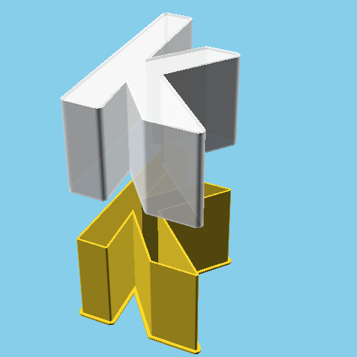 Free 3D file LATIN SMALL LETTER K, nestable box (v1)・3D printer model ...