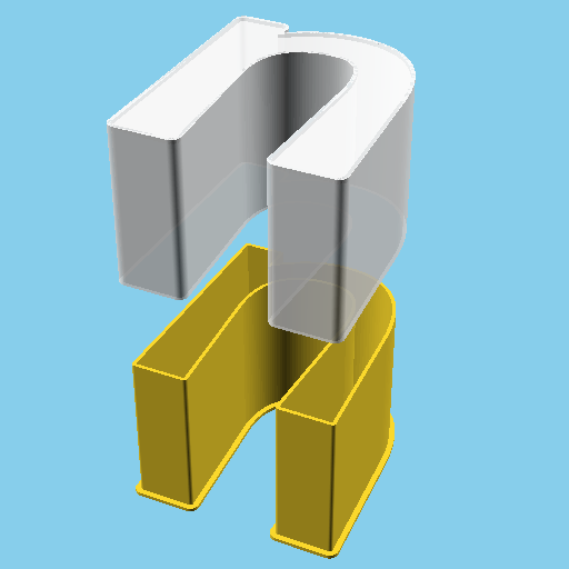 Free 3D file LATIN SMALL LETTER N, nestable box (v1)・3D printable model ...