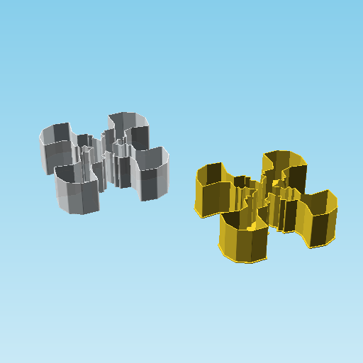 Archivo 3D gratis Cruz no identificada 00AB, caja encajable (v2)・Objeto ...