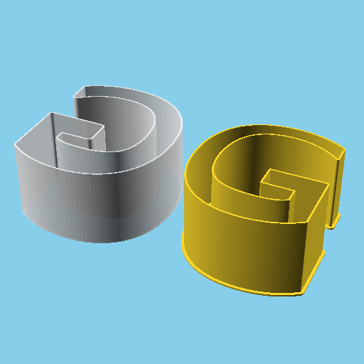 Free 3D file LATIN CAPITAL LETTER G, nestable box (v1)・3D print model ...