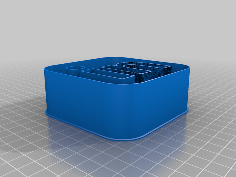 Free 3D file Square with text "in", nestable box (v1)・3D printing ...