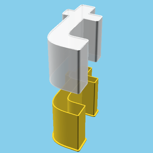 Free 3D file LATIN SMALL LETTER T, nestable box (v1)・3D print model to ...