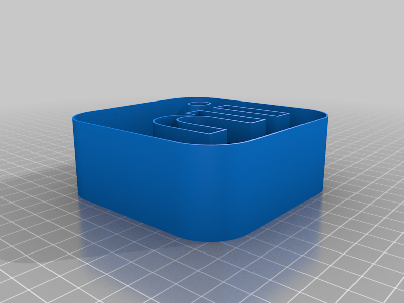 Free 3D file Square with text "in", nestable box (v1)・3D printing ...
