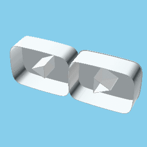 Free 3D file YouTube Logo, nestable box (v1)・3D printing model to ...