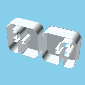 Free 3D file Square Facebook logo, nestable box (v1)・3D printable ...
