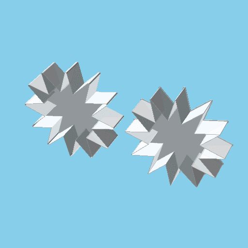 Free 3D file TWELVE POINTED BLACK STAR, nestable box (v1)・3D printing ...