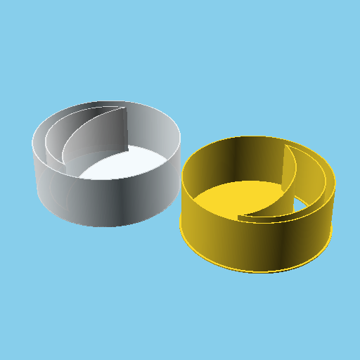 Free 3D file Moon (in circle) phase 2, nestable box (v1)・Design to ...