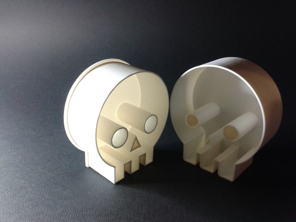Free STL file Skull nestable box (v1)・3D print design to download・Cults