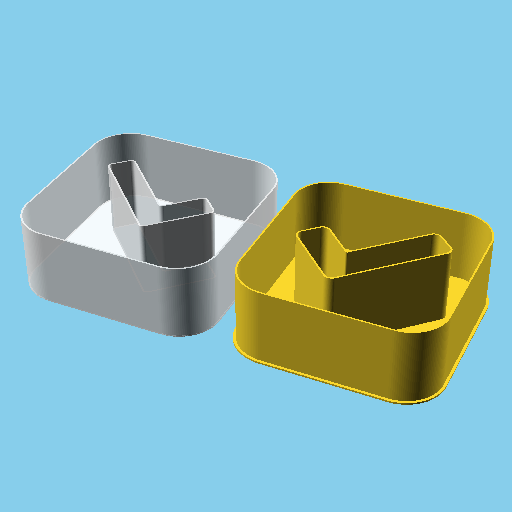 Free 3D file Square with a check mark, nestable box (v1)・3D printable ...