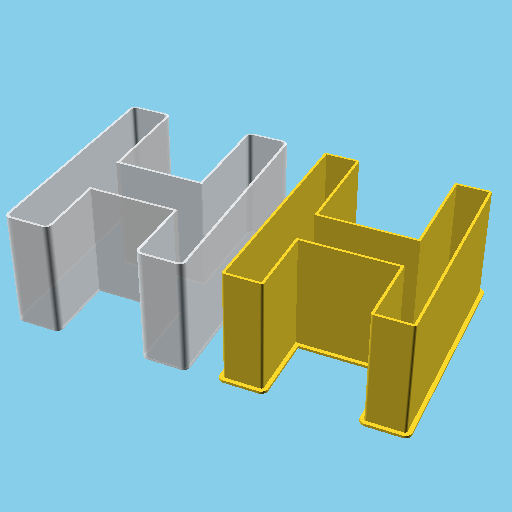Free 3D file LATIN CAPITAL LETTER H, nestable box (v1)・Design to ...