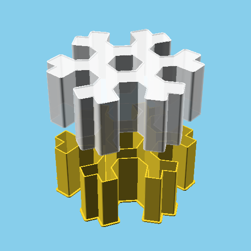 Free 3D file Snowflake (model 2), nestable box (v1)・3D printable model ...