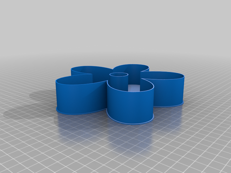 Free 3D file Flower Medium 5 Center Peirced, nestable box (v2)・Template ...