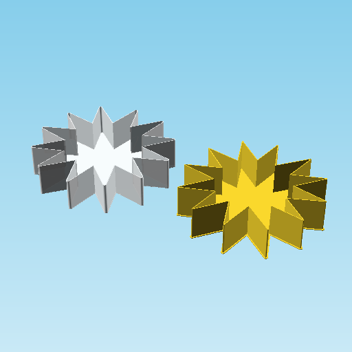 Free 3D file TWELVE POINTED BLACK STAR, nestable box (v1)・3D printing ...