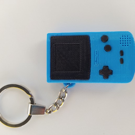 Download 3D print files NINTENDO GAMEBOY COLOR KEYCHAIN ・ Cults