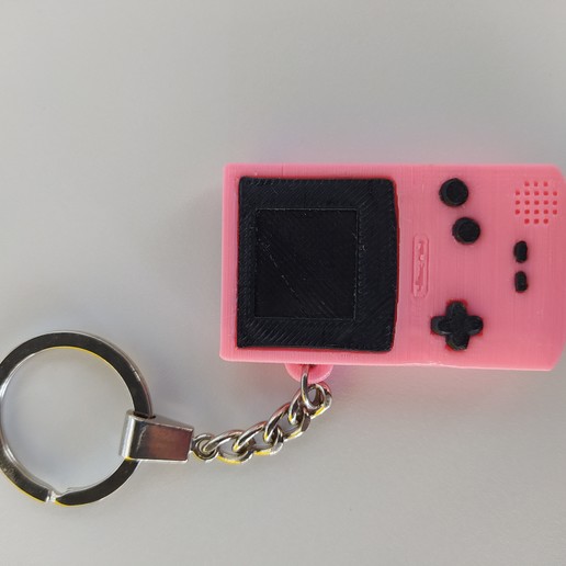 Download 3D print files NINTENDO GAMEBOY COLOR KEYCHAIN ・ Cults