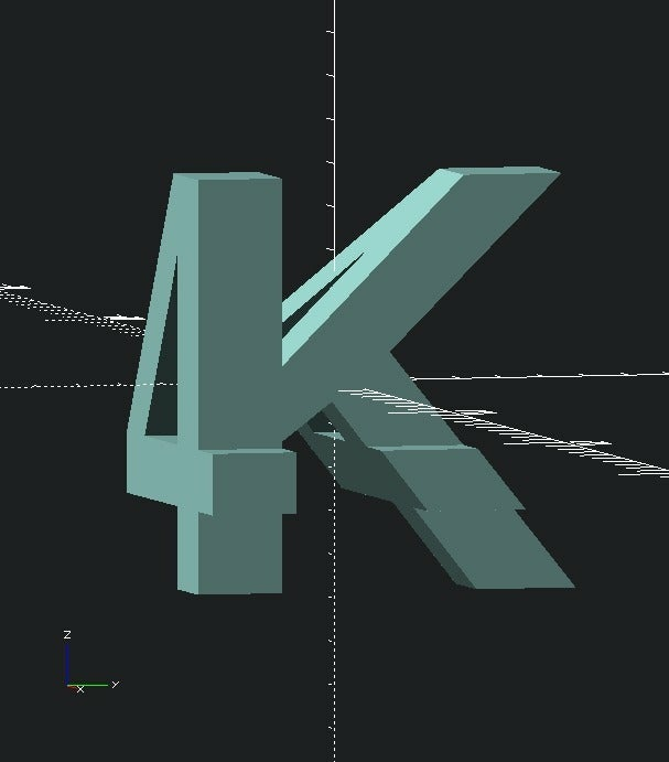 Free SCAD file tof's customizable 3d letter block 🎨・3D printable design ...