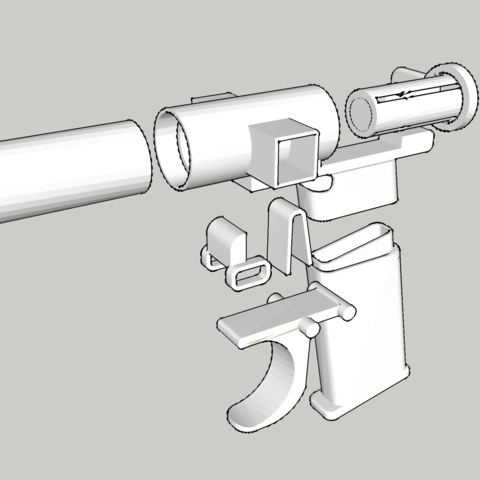 Download STL file Magnet NERF pistol • 3D printer design ・ Cults
