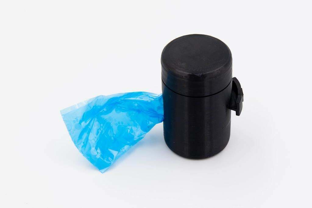 Free STL file Flexi Dog Leash - Poop Bags Container・3D print design to ...