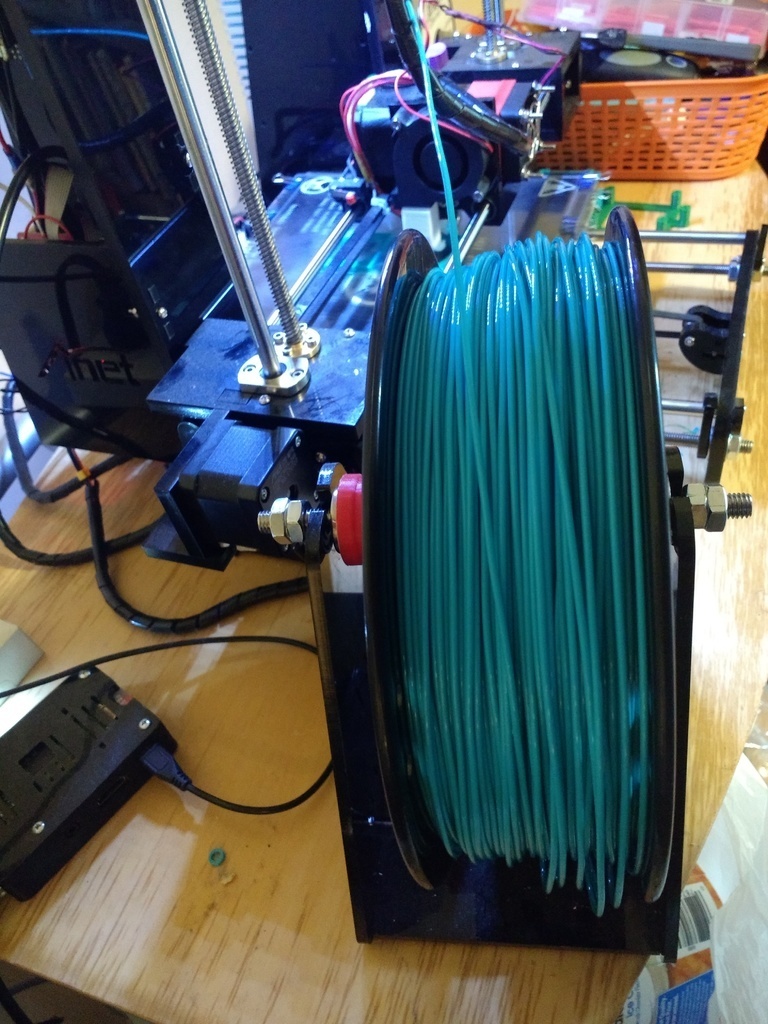 Free 3D file Anet A6 A8 filament spool spindle holder・3D printing ...