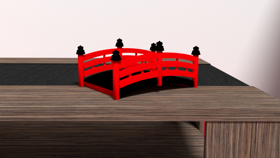 Datei STL Japanese bridge 🌉・Modell für 3D-Druck zum herunterladen・Cults